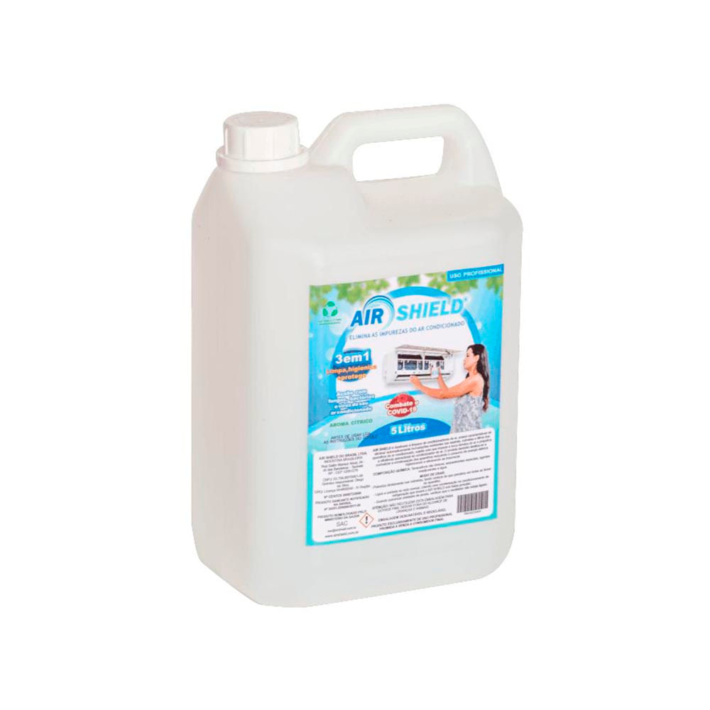 Higienizador Bactericida para Ar Condicionado Air Shield Galão 5 Litros ...